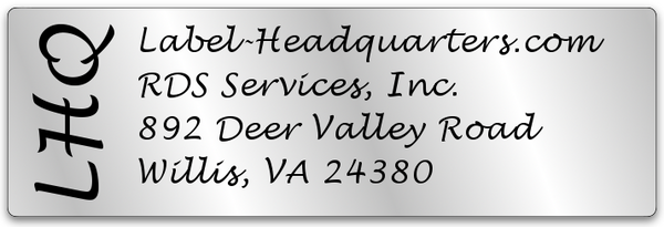 Edge Monogram Address Label Sheets (1 7/8" x 5/8") – Label-Headquarters.com