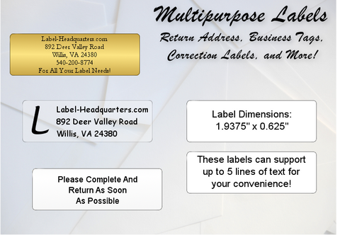 Apartment Number With Address Label